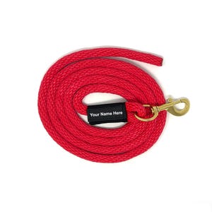 Personalized Horse Lead With Heavy-duty Brass Snap Solid Braid Rope ...