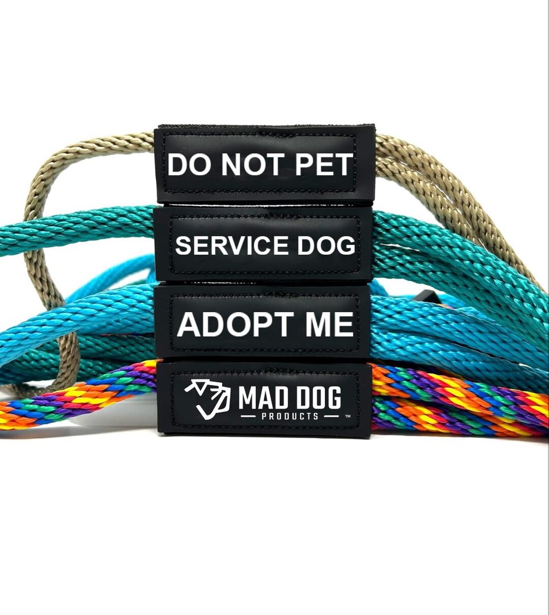 Standard Clip Dog Leash - 4 Label Choices:"do Not Pet", "service Dog ...