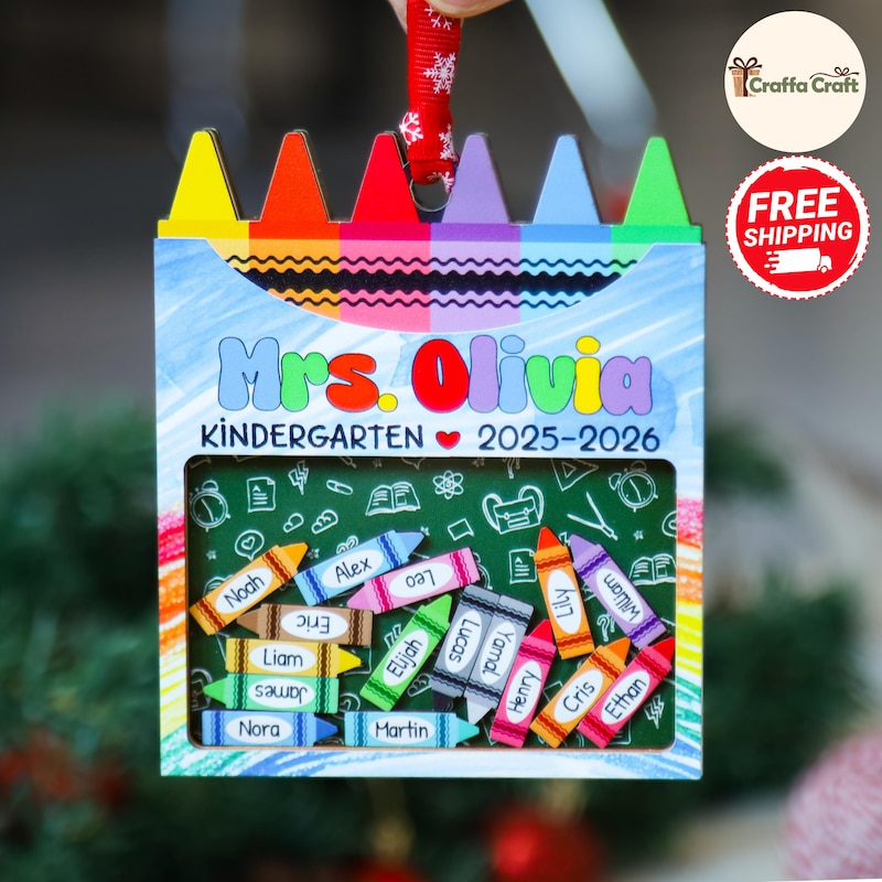 Crayon Shaker Ornaments - Etsy