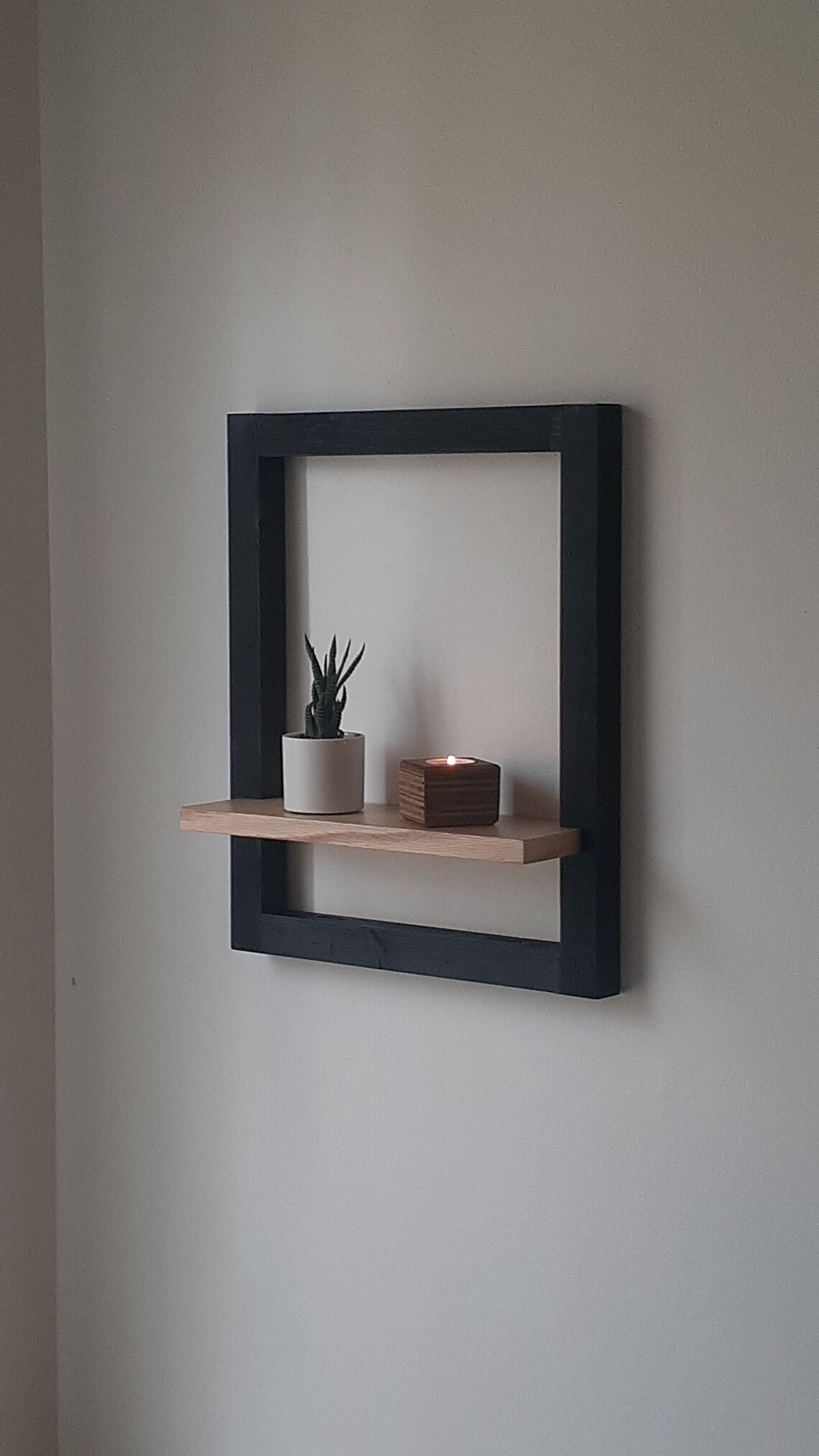Decorative Frame With Enclosed Shelf, Shelf With Frame, Hand Made ...