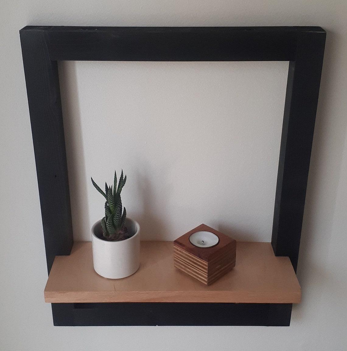 Decorative Frame With Enclosed Shelf, Shelf With Frame, Hand Made ...