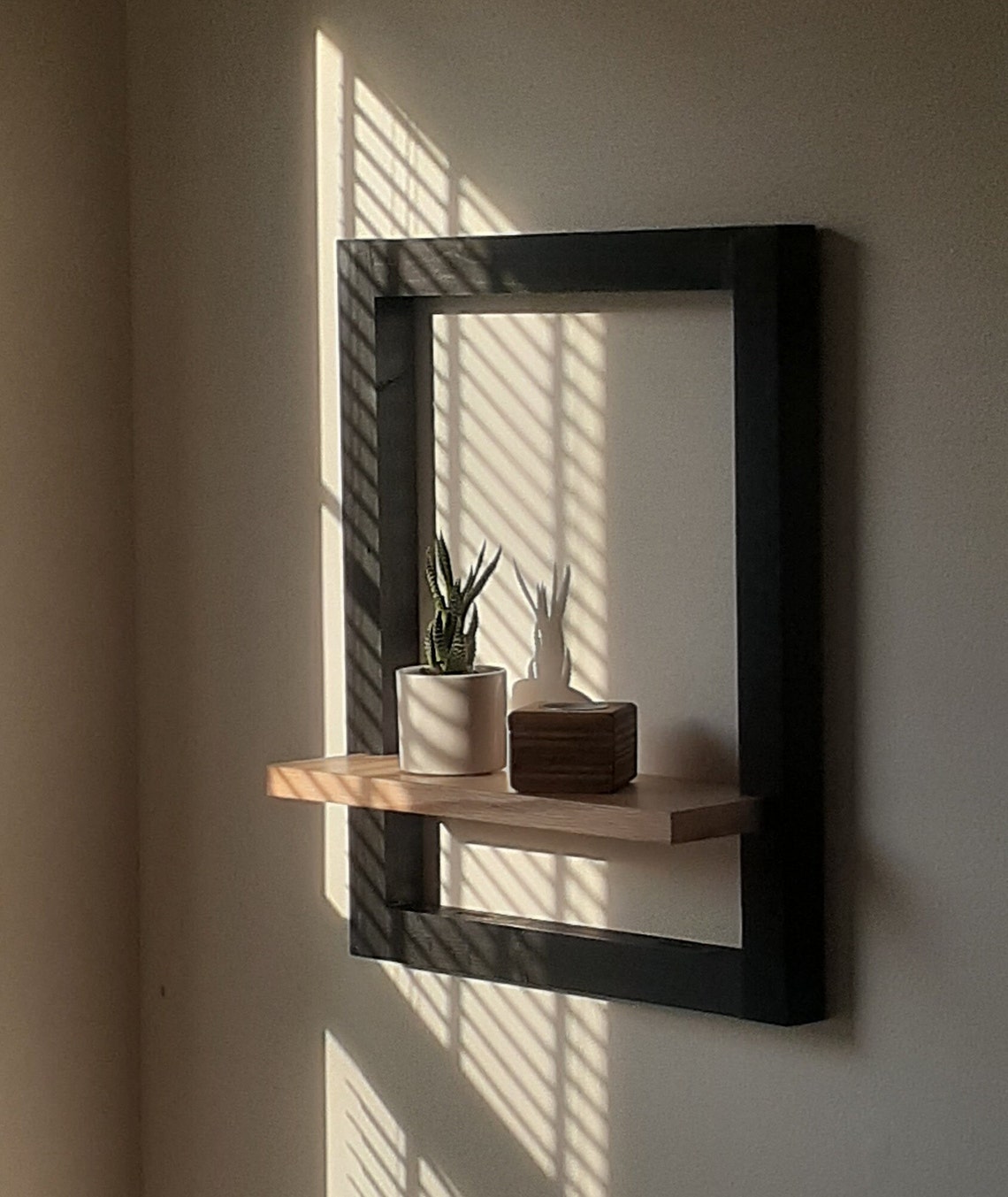 Decorative Frame With Enclosed Shelf, Shelf With Frame, Hand Made ...