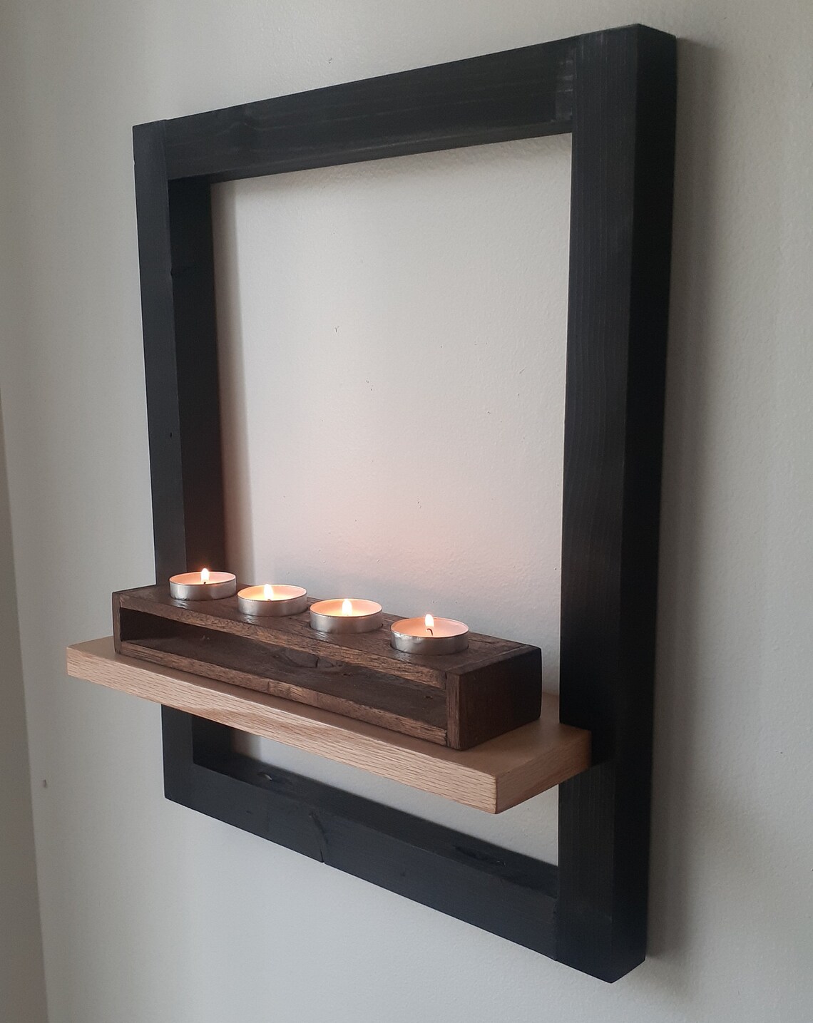 Decorative Frame With Enclosed Shelf, Shelf With Frame, Hand Made ...