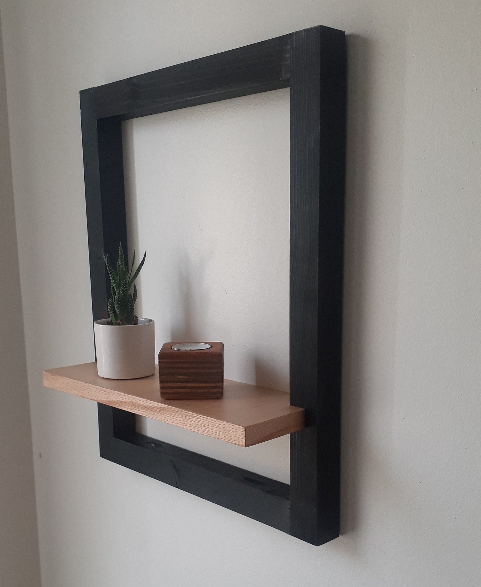 Decorative Frame With Enclosed Shelf, Shelf With Frame, Hand Made ...