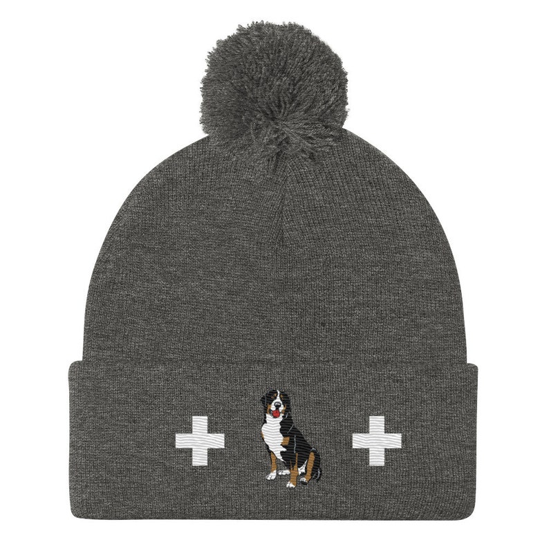 Swiss Cross and Swissy Embroidered Pom-pom Beanie - Etsy