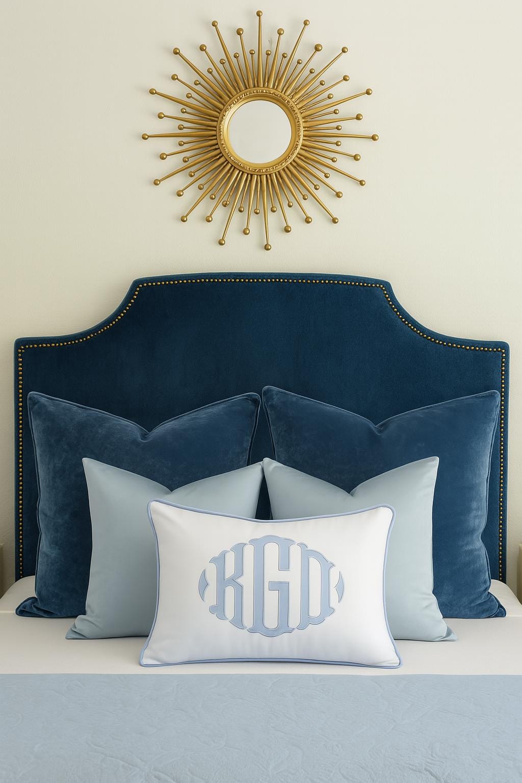 Monogram Applique Pillow Knightsbridge (various Colors/sizes Available ...