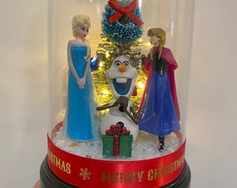 Elsa Snow Globe - Etsy