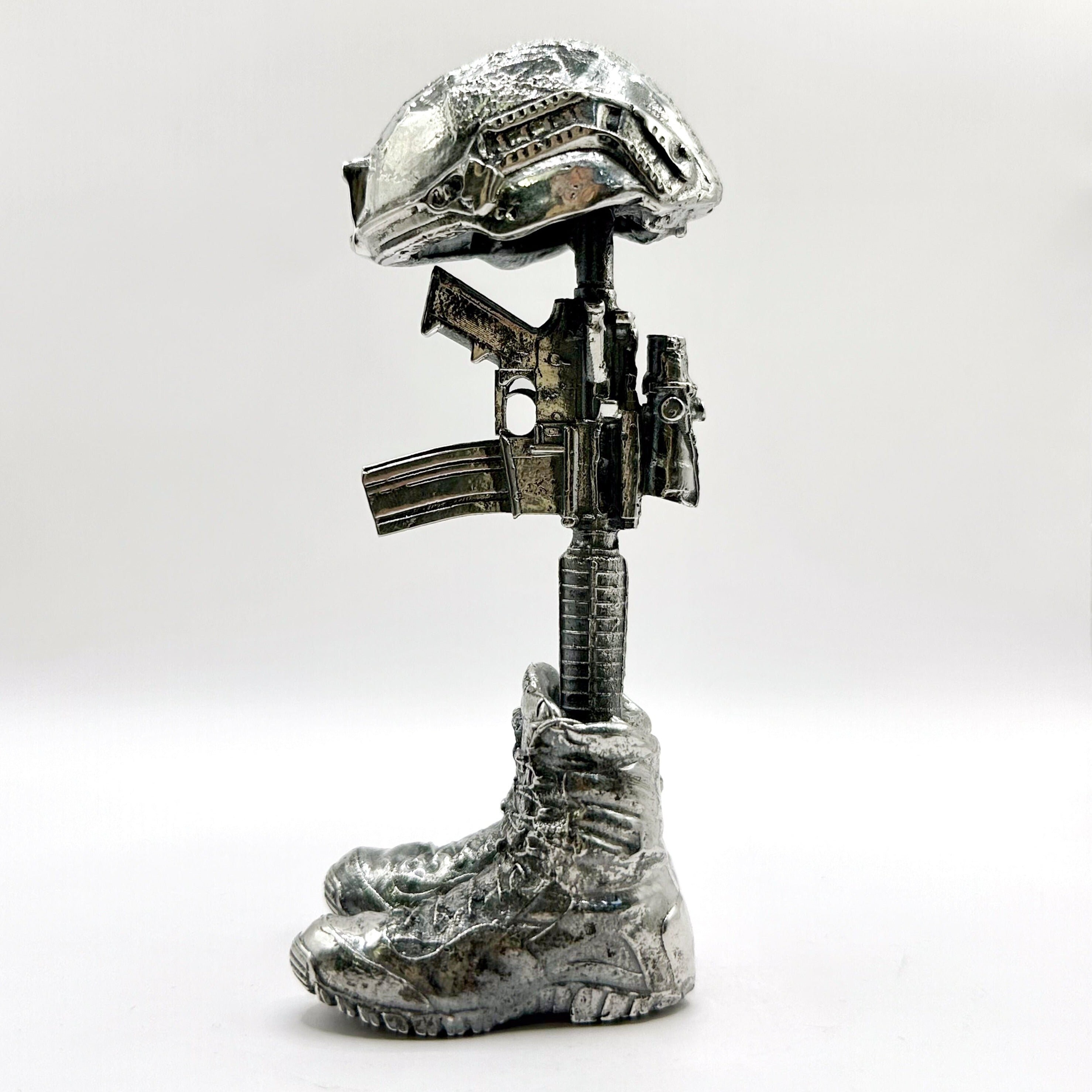 Battlefield Cross 12oz Silver Statue Collectible Military Gift - Etsy