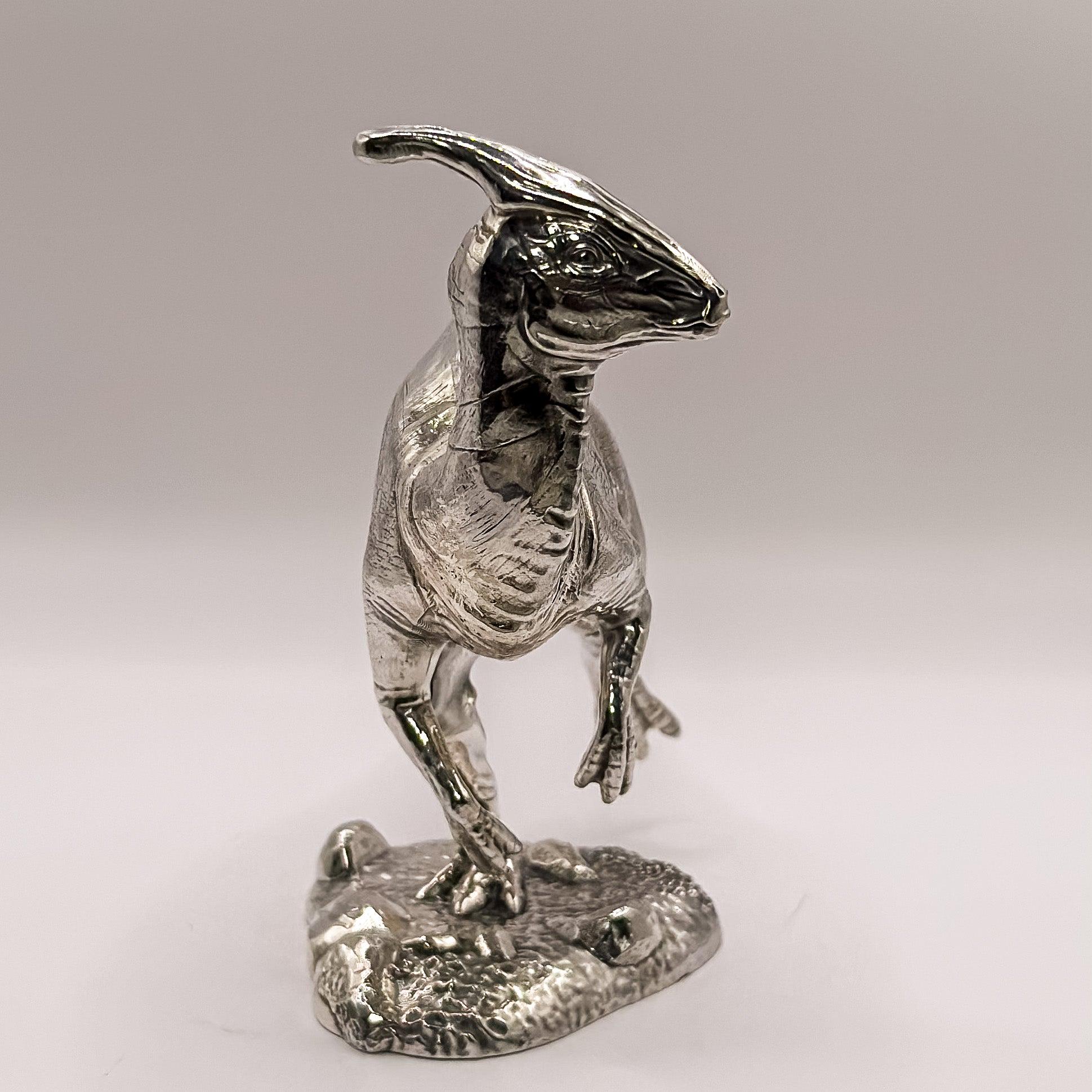 Parasaurolophus | 30oz Silver Dinosaur | Collectible Statue - Etsy