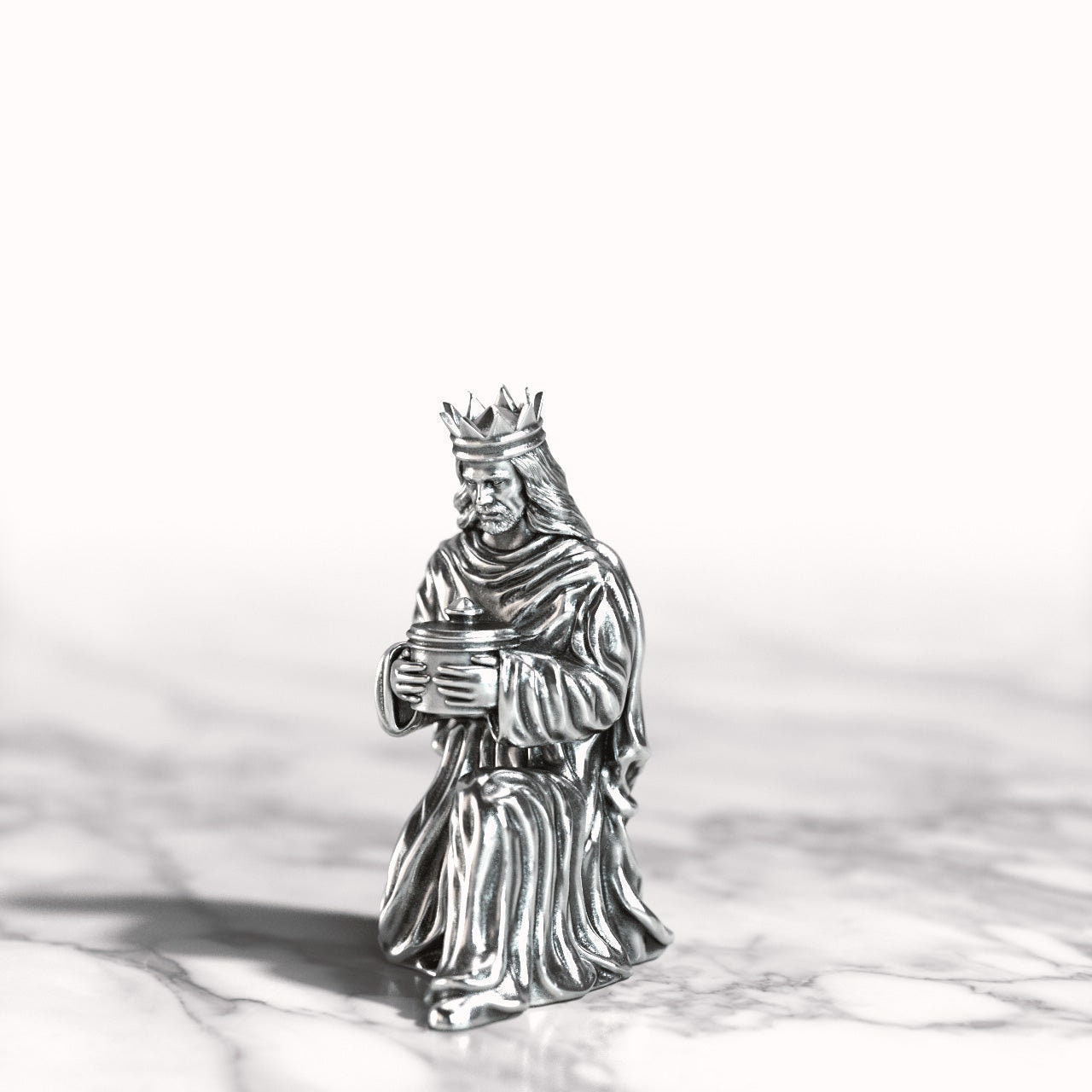 Silver Nativity Set 30oz Sterling Silver Collectible Set - Etsy