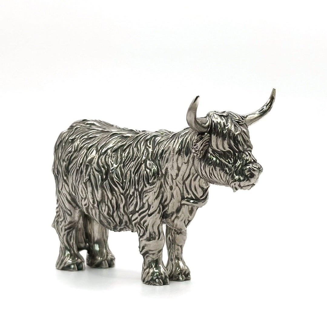 Highland Coo 12oz Silver Statue Hairy Cow Collectible Gift - Etsy Highland Coo 12oz Silver Statue Hairy Cow Collectible Gift - Etsy