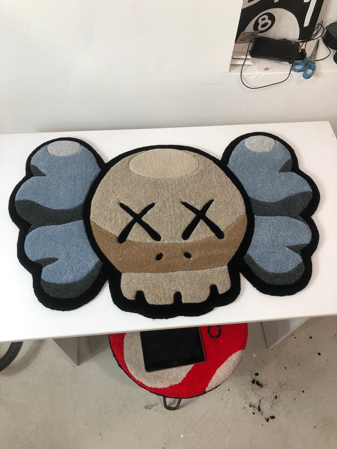 Handmade Street Art Skull Rug - Etsy