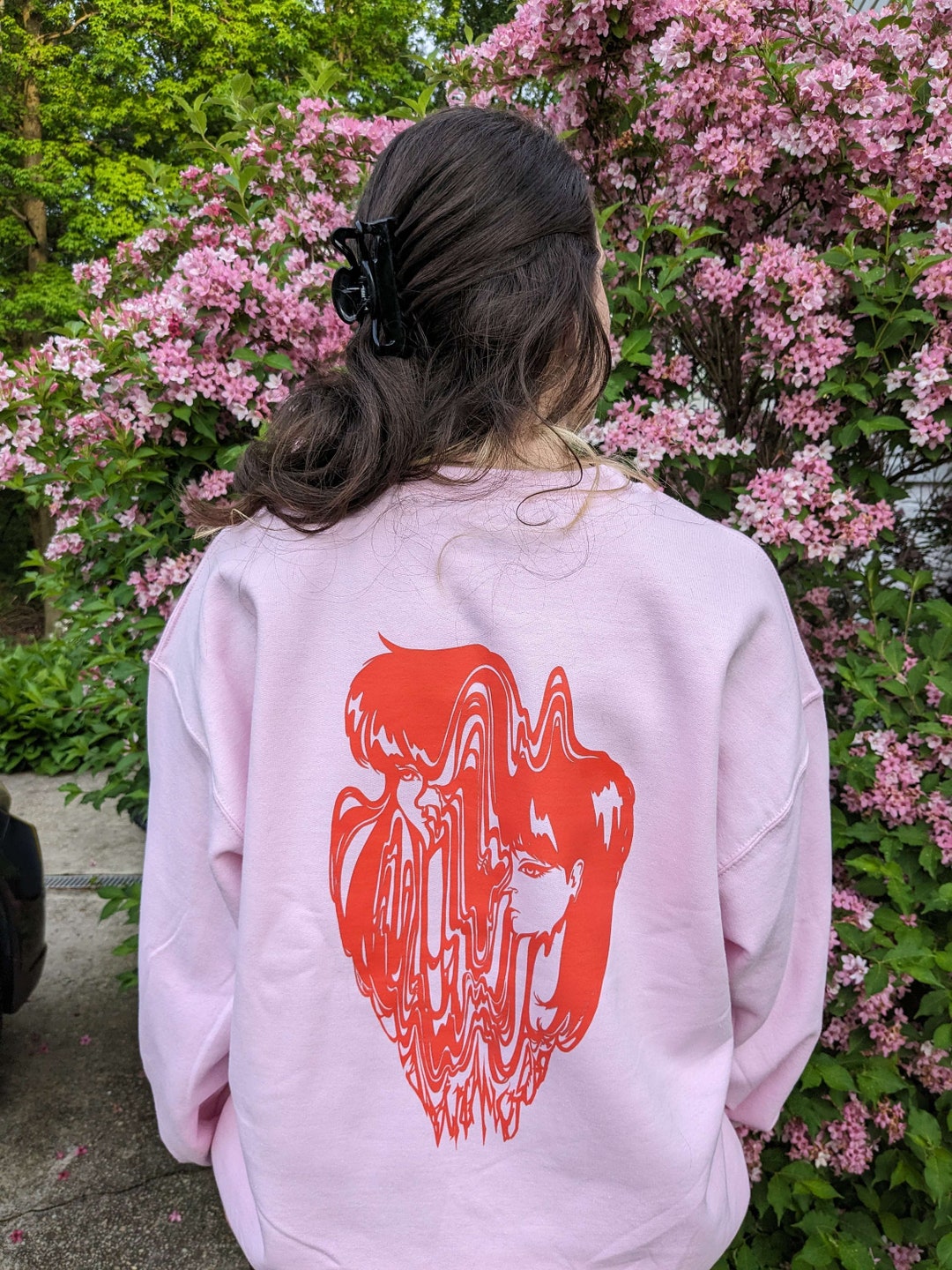 Drippy Face 90's Anime Original Art Crewneck Sweatshirt - Etsy