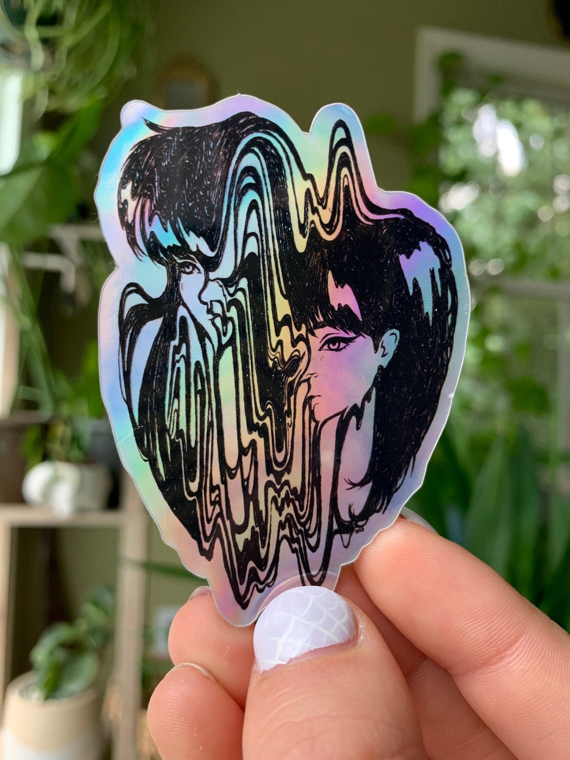 Drippy Face Girl 3 Sticker - Etsy
