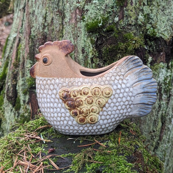 Pottery Chicken - Etsy