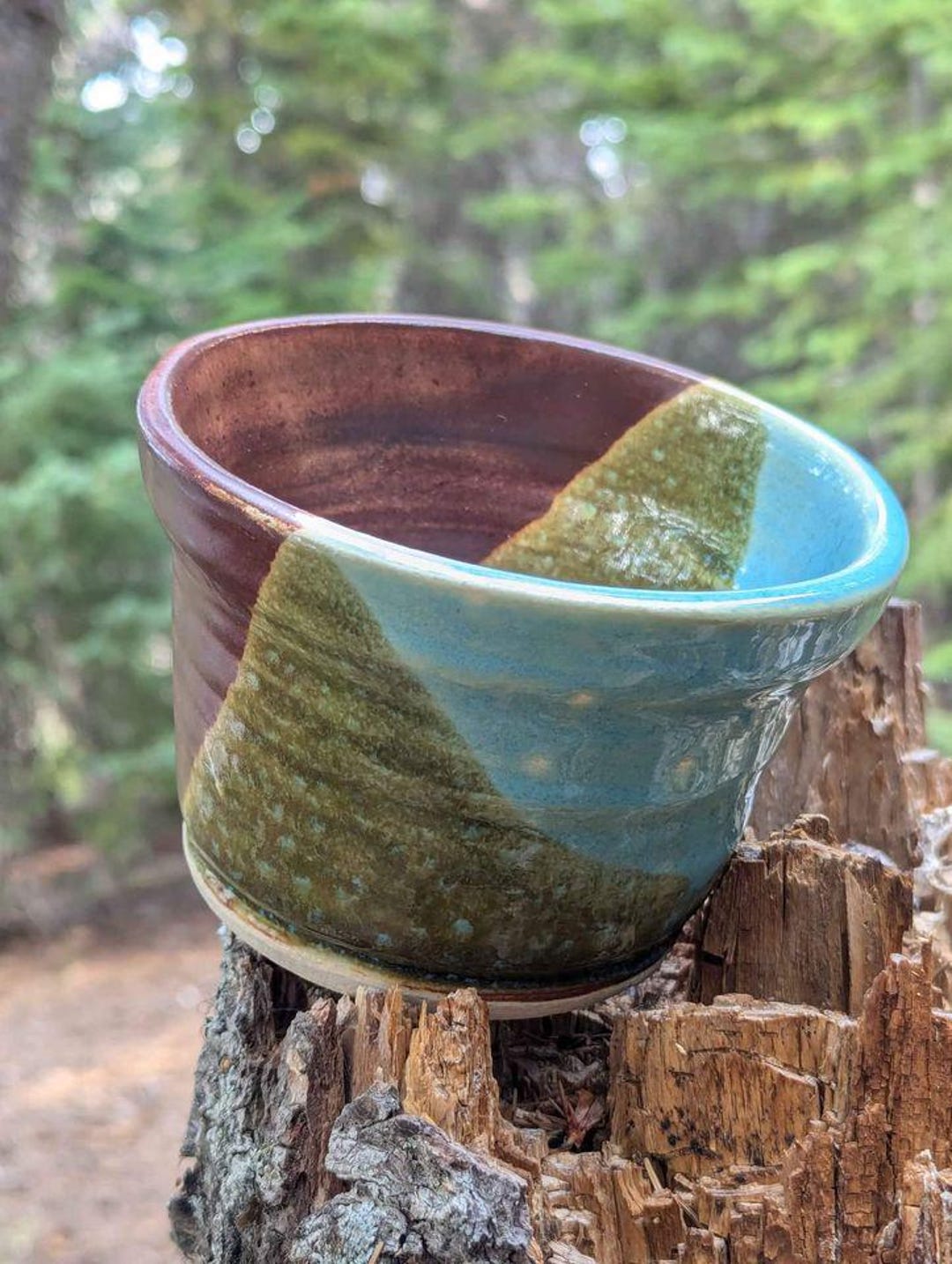 Colorful Handmade Studio Art Pottery Bowl or Planter - Etsy
