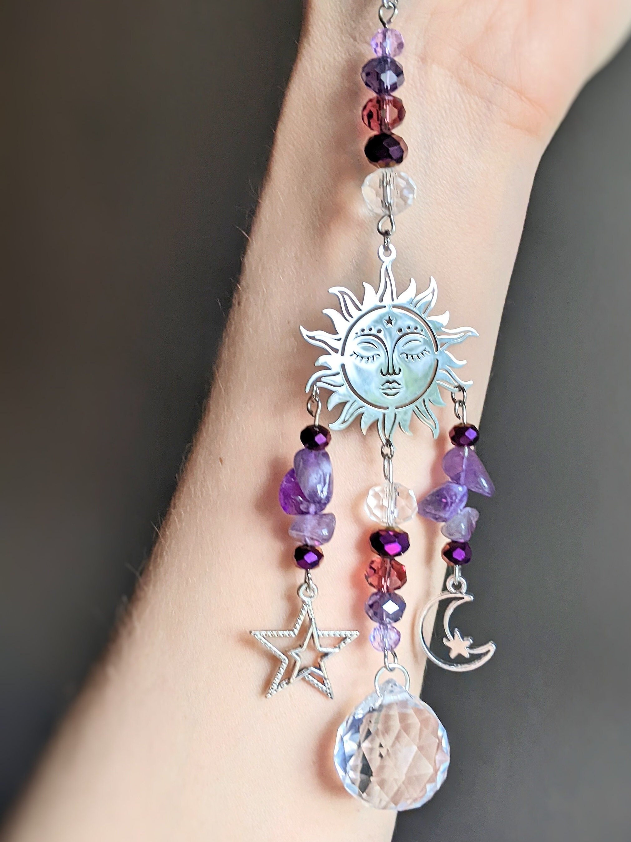 Amethyst Sun Goddess Car Accessories Suncatcher Amethyst Sun - Etsy