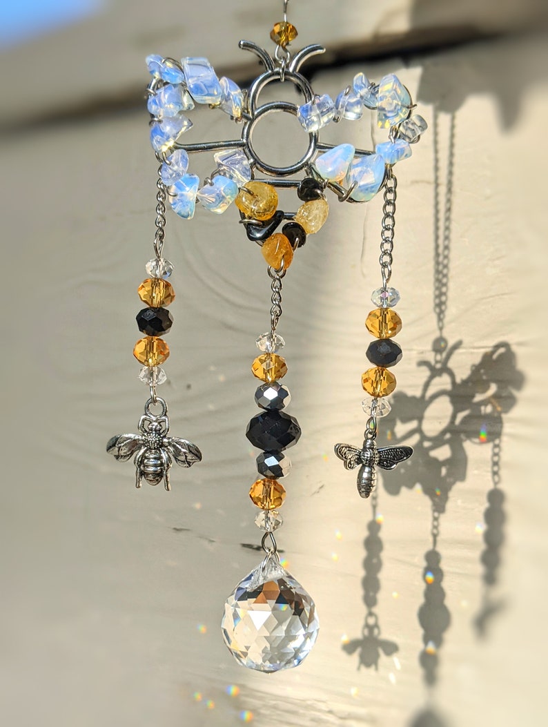 Bee Suncatcher Car Decor Honey Bee Decor Bee Sun Catcher - Etsy
