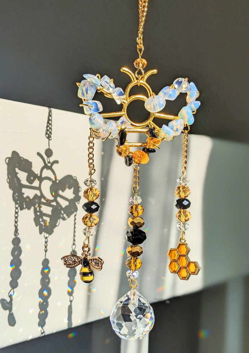 Bee Suncatcher Car Decor Honey Bee Decor Bee Sun Catcher - Etsy