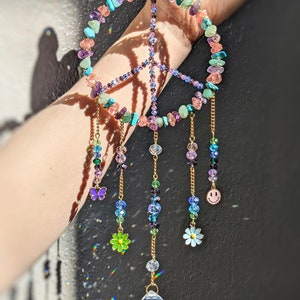 Peace Sign Suncatcher Hippie Stuff Amethyst Home Decor Boho Accessories ...