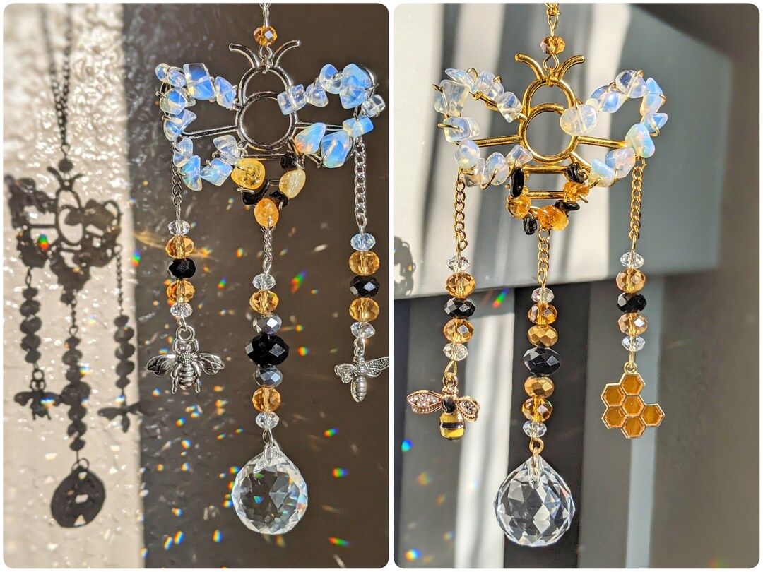 Bee Suncatcher Car Decor Honey Bee Decor Bee Sun Catcher - Etsy