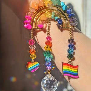 Rainbow Car Decor Pride Rainbow Suncatcher Love Wins Rainbow Sun ...