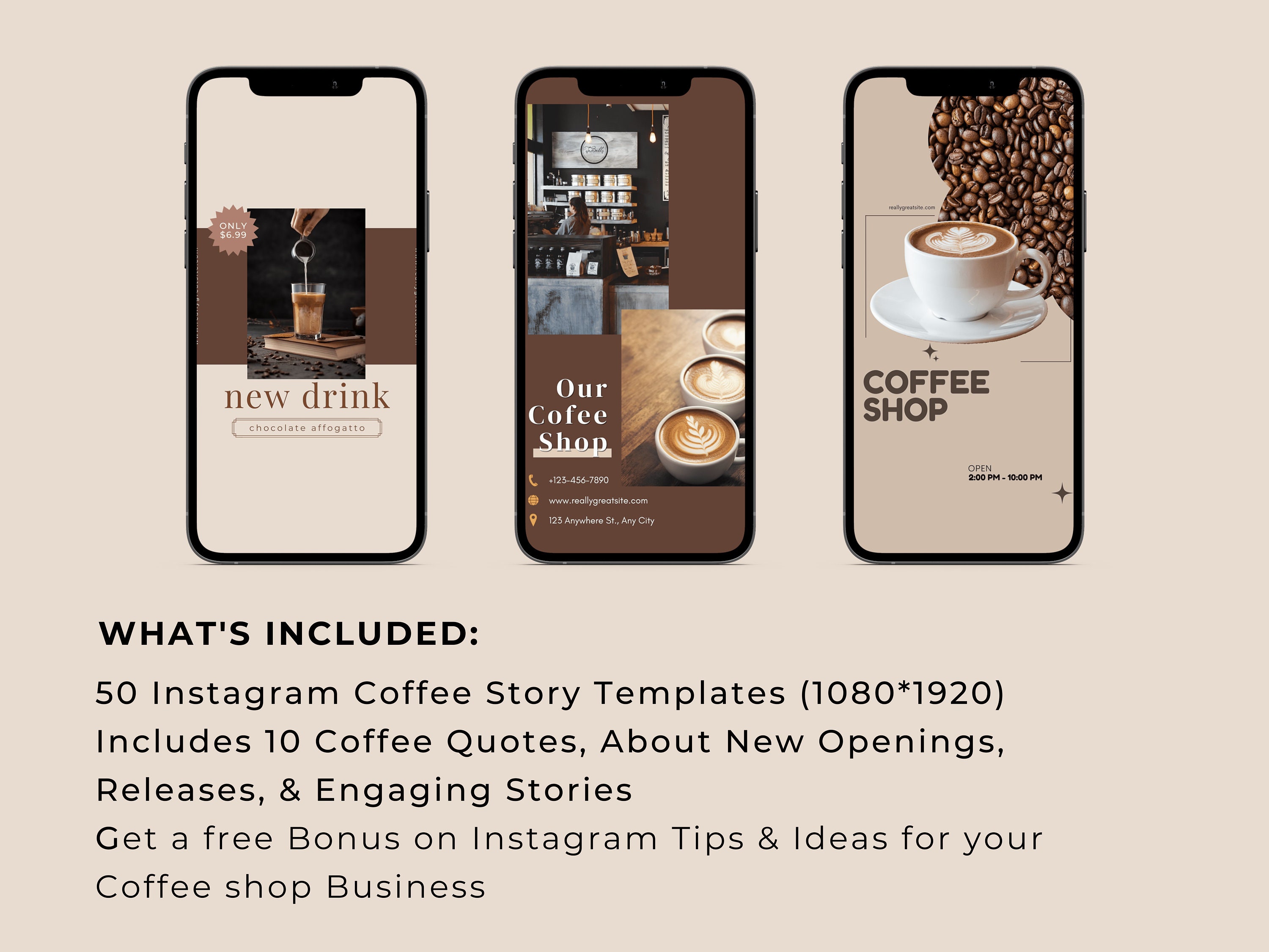 Coffee Instagram Story Coffee Instagram Story Template Coffee Shop ...