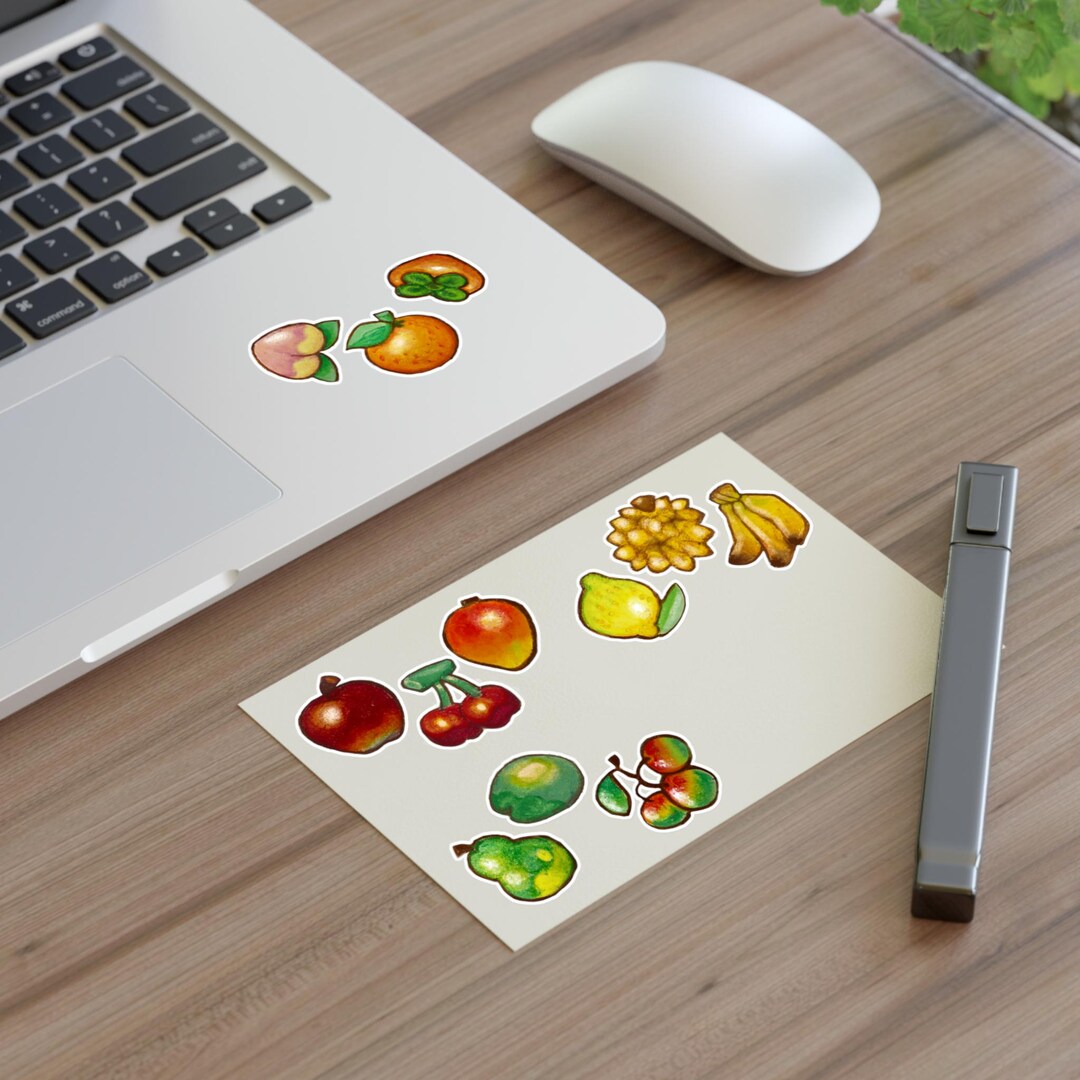 ACNH Fruit Sticker Sheets - Etsy