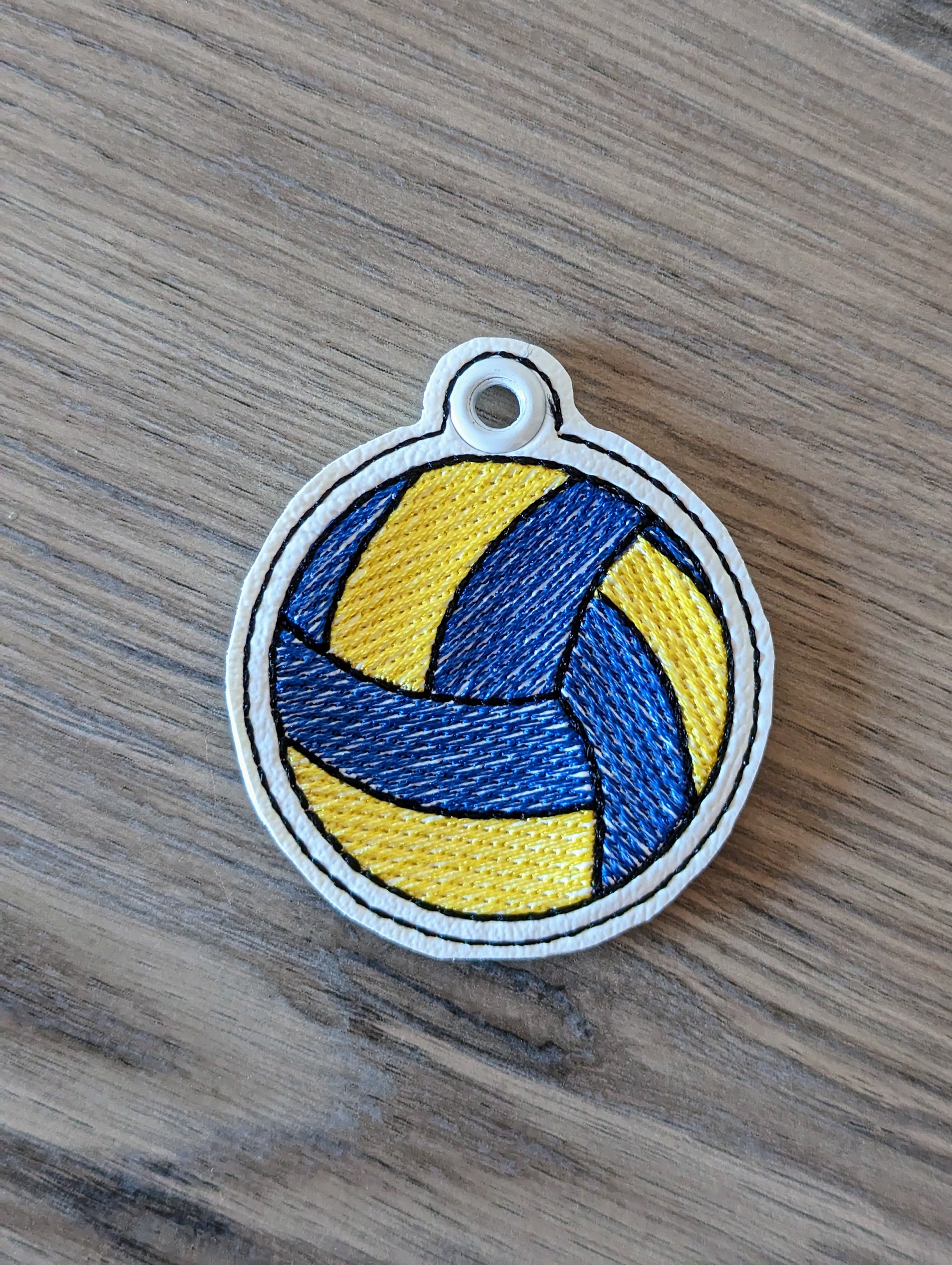 Volleyball Key Fob and Snap Tab Machine Embriodery in the Hoop - Etsy