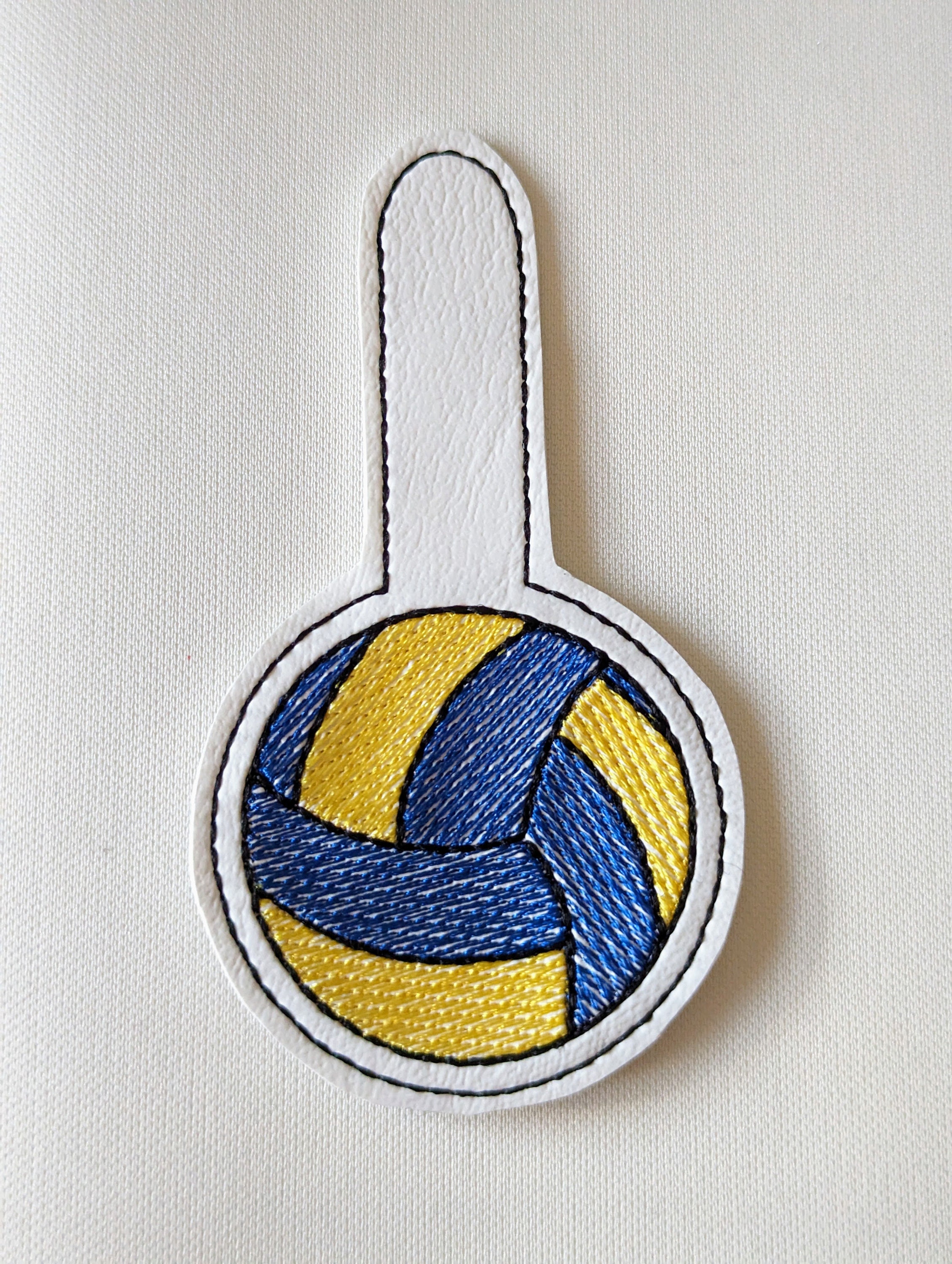 Volleyball Key Fob and Snap Tab Machine Embriodery in the Hoop - Etsy