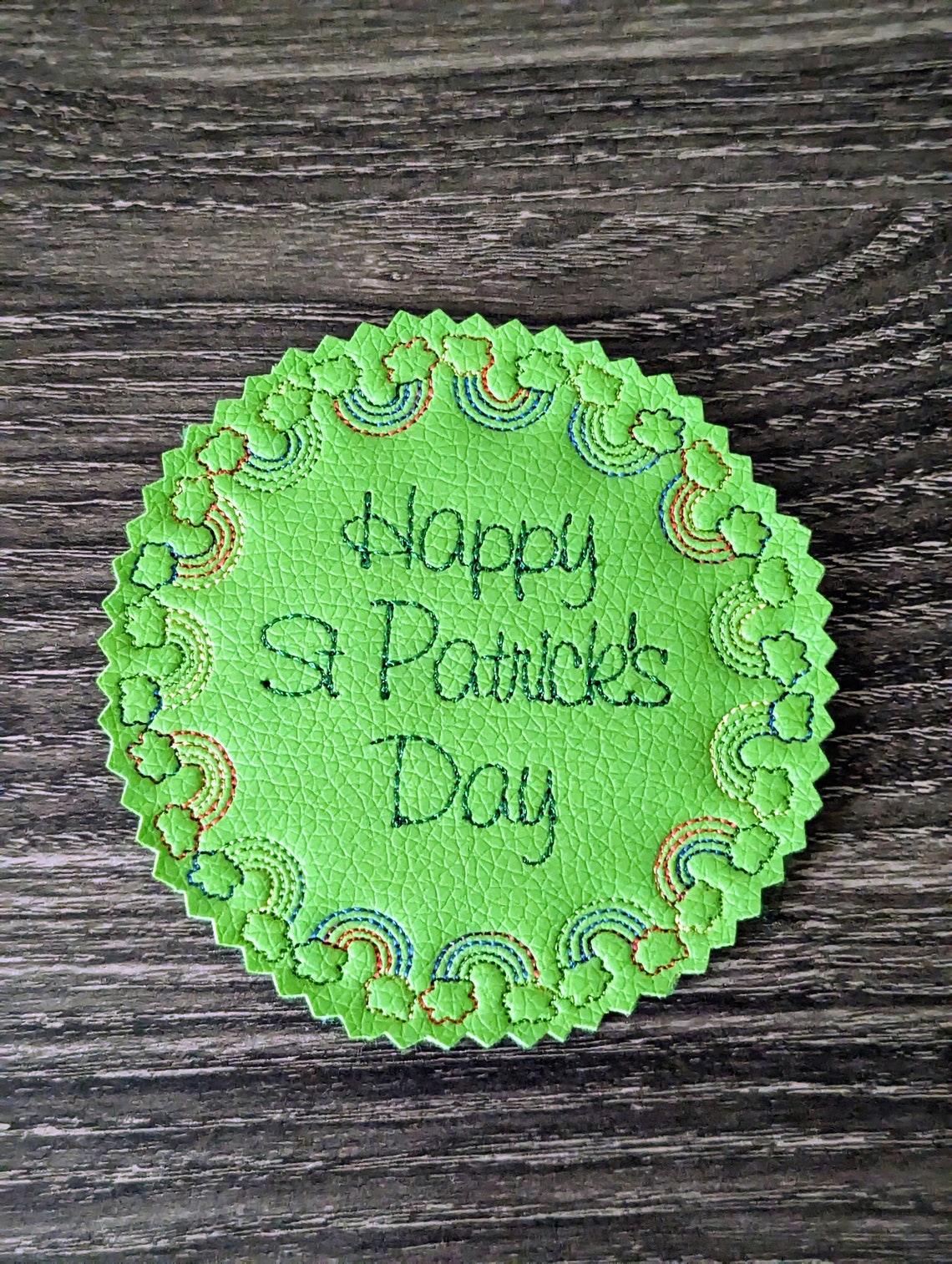 ITH St Patrick's Day Machine Embroidery Coasters Instant DIGITAL ...