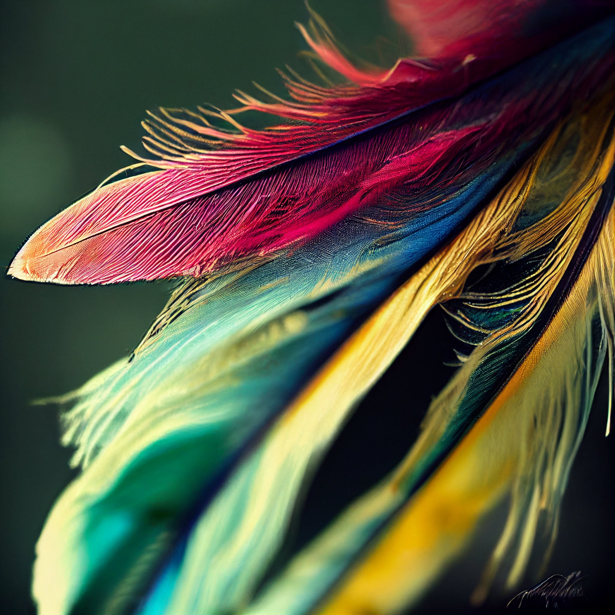 AI Generated Feathers - Etsy