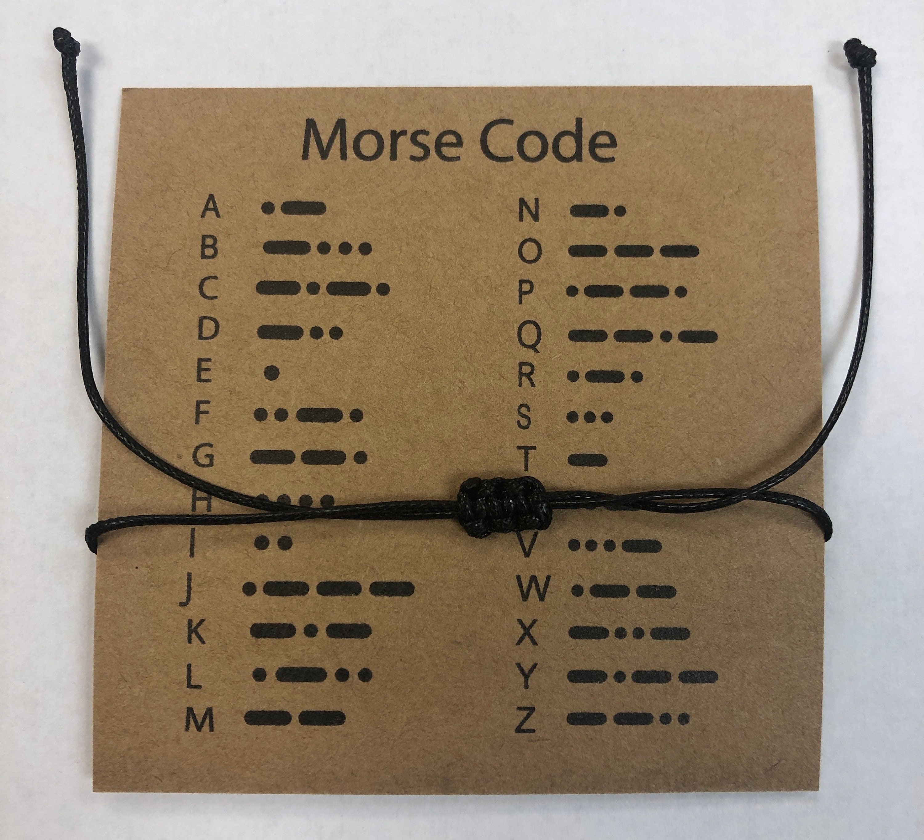 Ohana Morse Code Adjustable Bracelet - Etsy