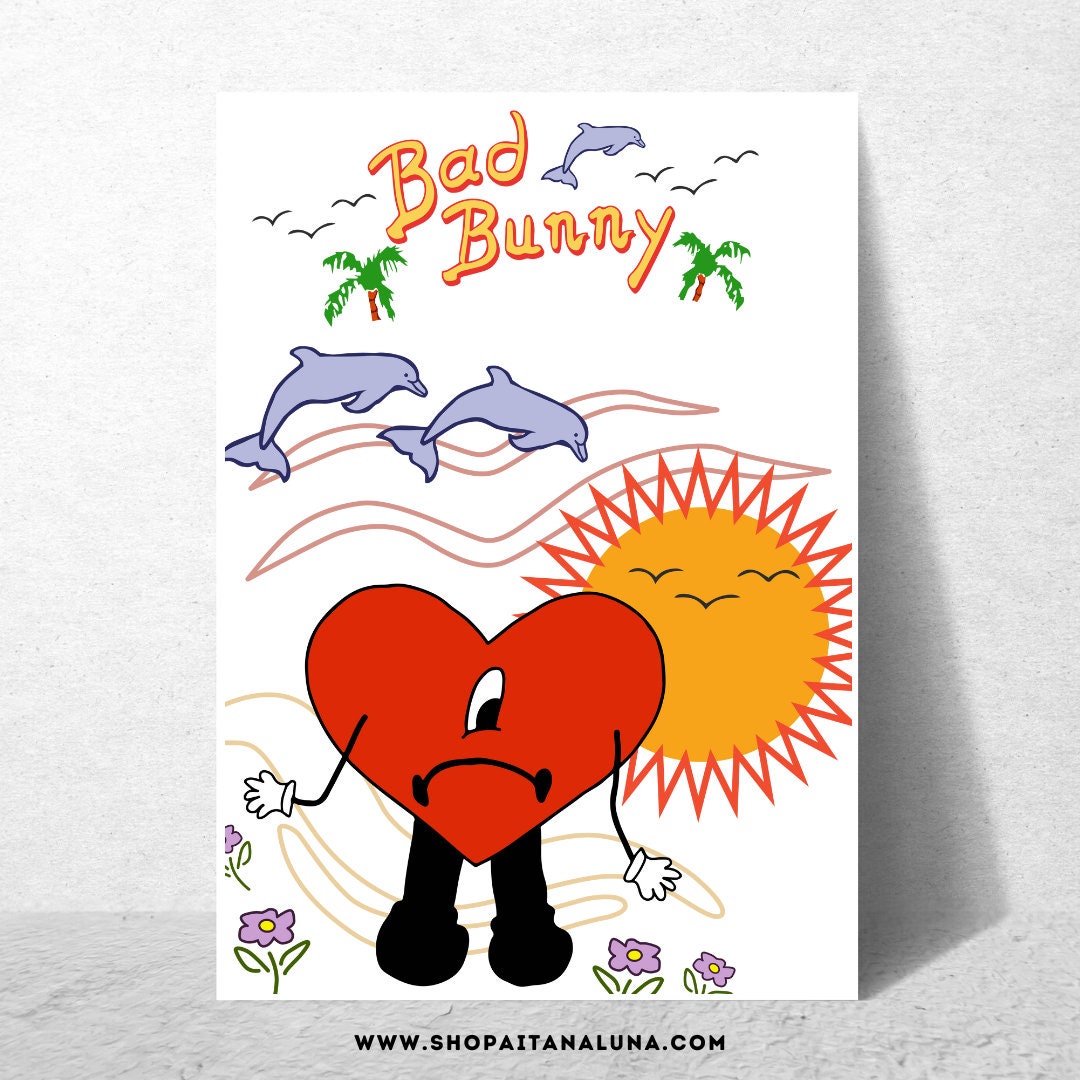 Bad Bunny PNG, Bad Bunny Art, Benito PNG, Benito Digital Download - Etsy