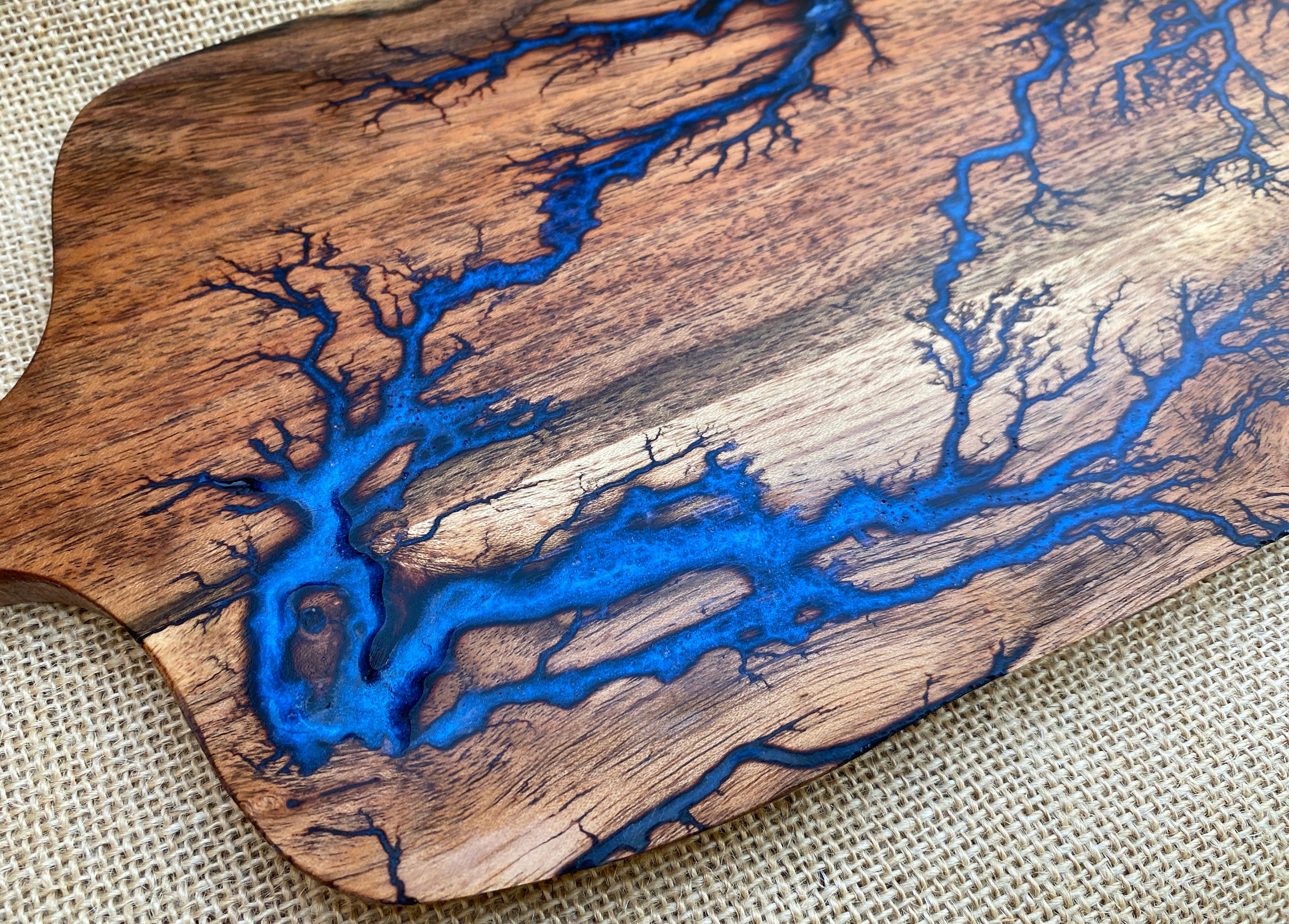 Unique Solid Wood Lichtenberg Fractal Burned Charcuterie Boards ...