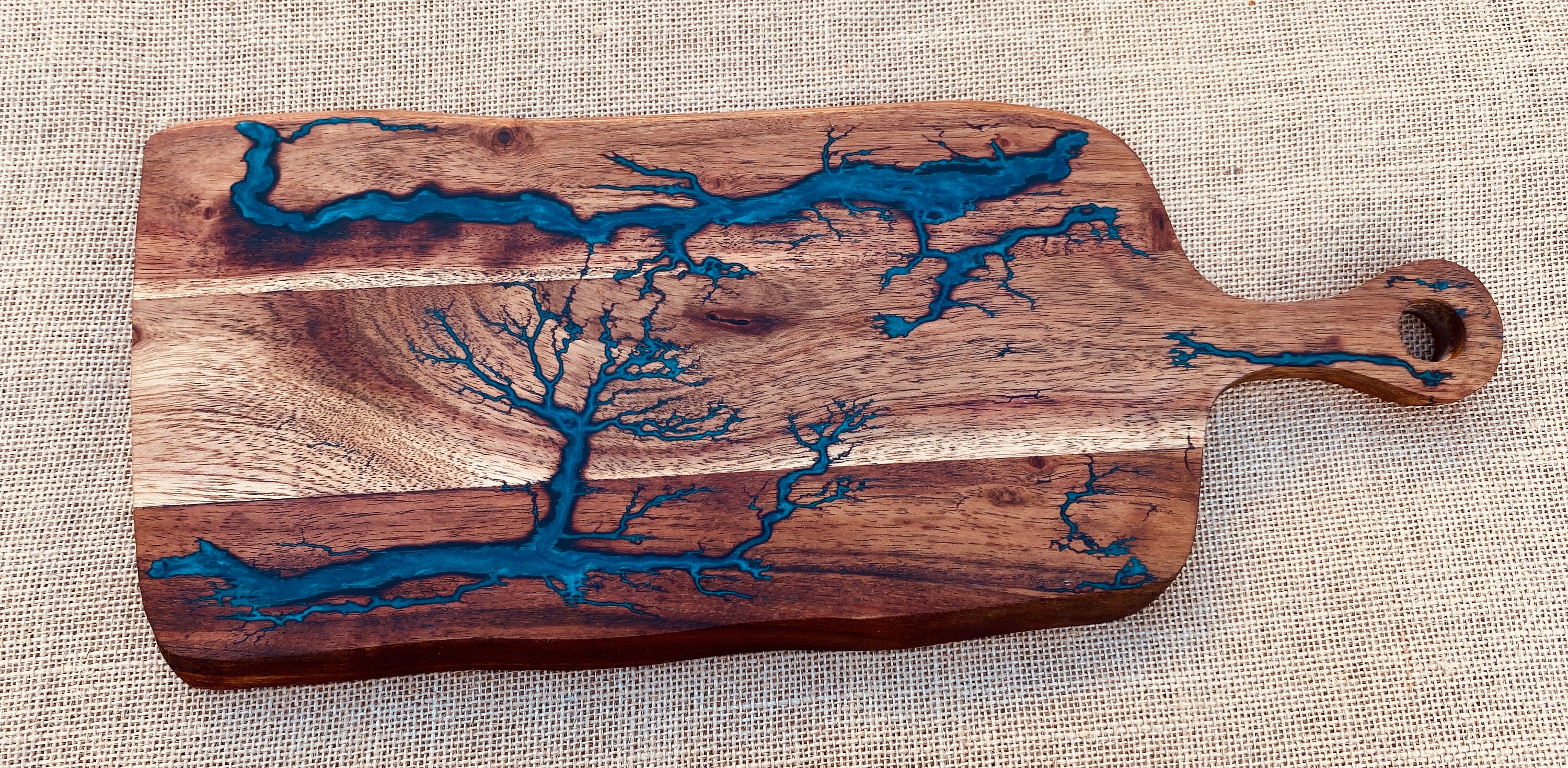 Unique Solid Wood Lichtenberg Fractal Burned Charcuterie Boards ...
