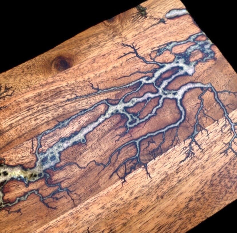 Unique Solid Wood Lichtenberg Fractal Burned Charcuterie Boards ...