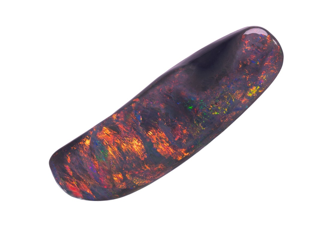 GIA Certified 53.63 Carat Rare Coober Pedy Semi Black Opal Australia ...