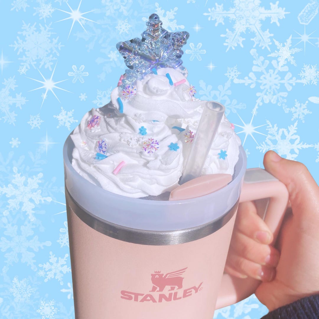 LIMITED EDITION Snowflake Winter Stanley Tumbler Topper Accessory ୨୧ ...