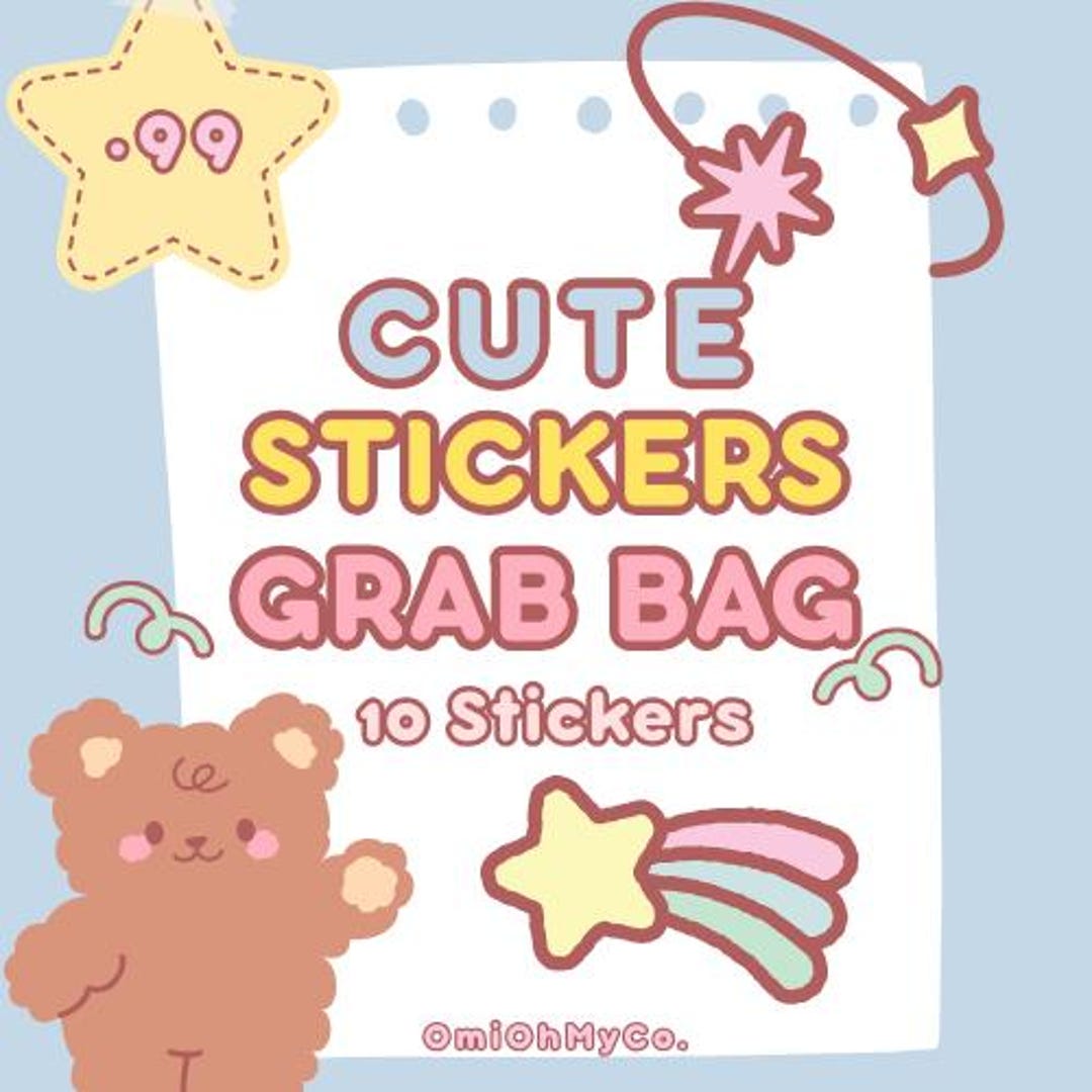 ONLY .99 CENTS | 10 Stickers Grab Bag | BOGO!! - Etsy