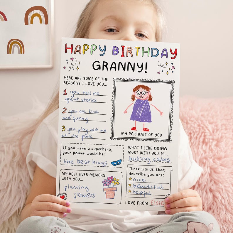 Happy Birthday Granny Coloring Page | Printable All About My Granny ...