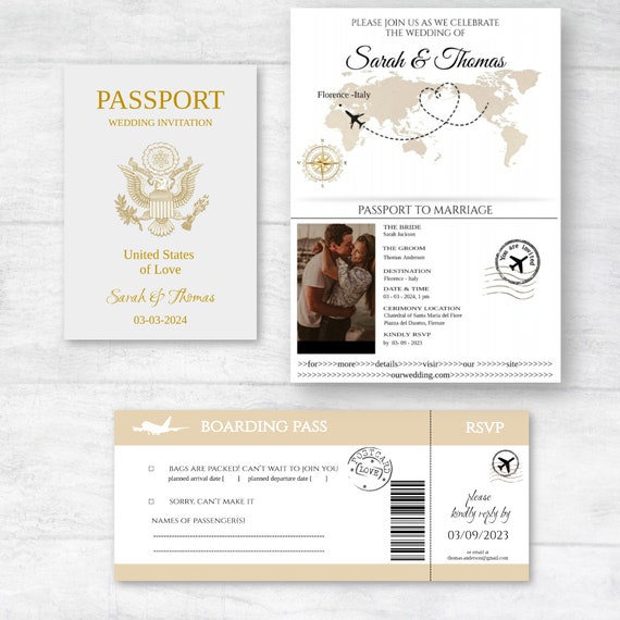 Passport Invitation Template