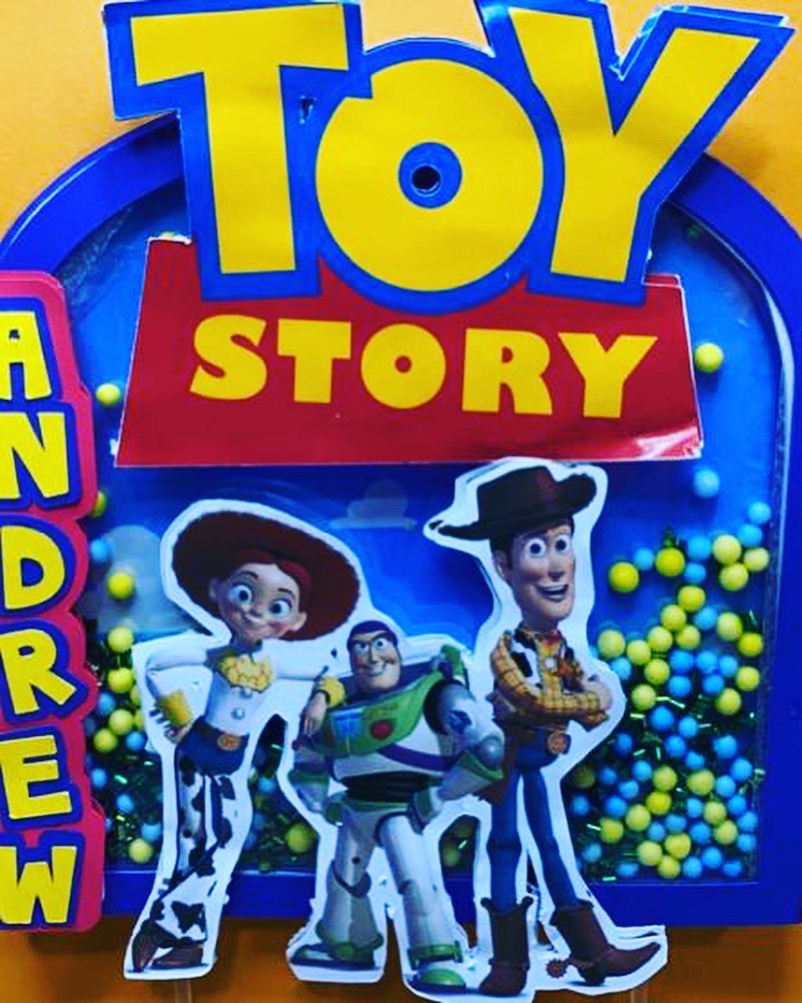Toy Story Cake Topper Shaker / Shaker Cake Topper / Toy Story / Cake ...