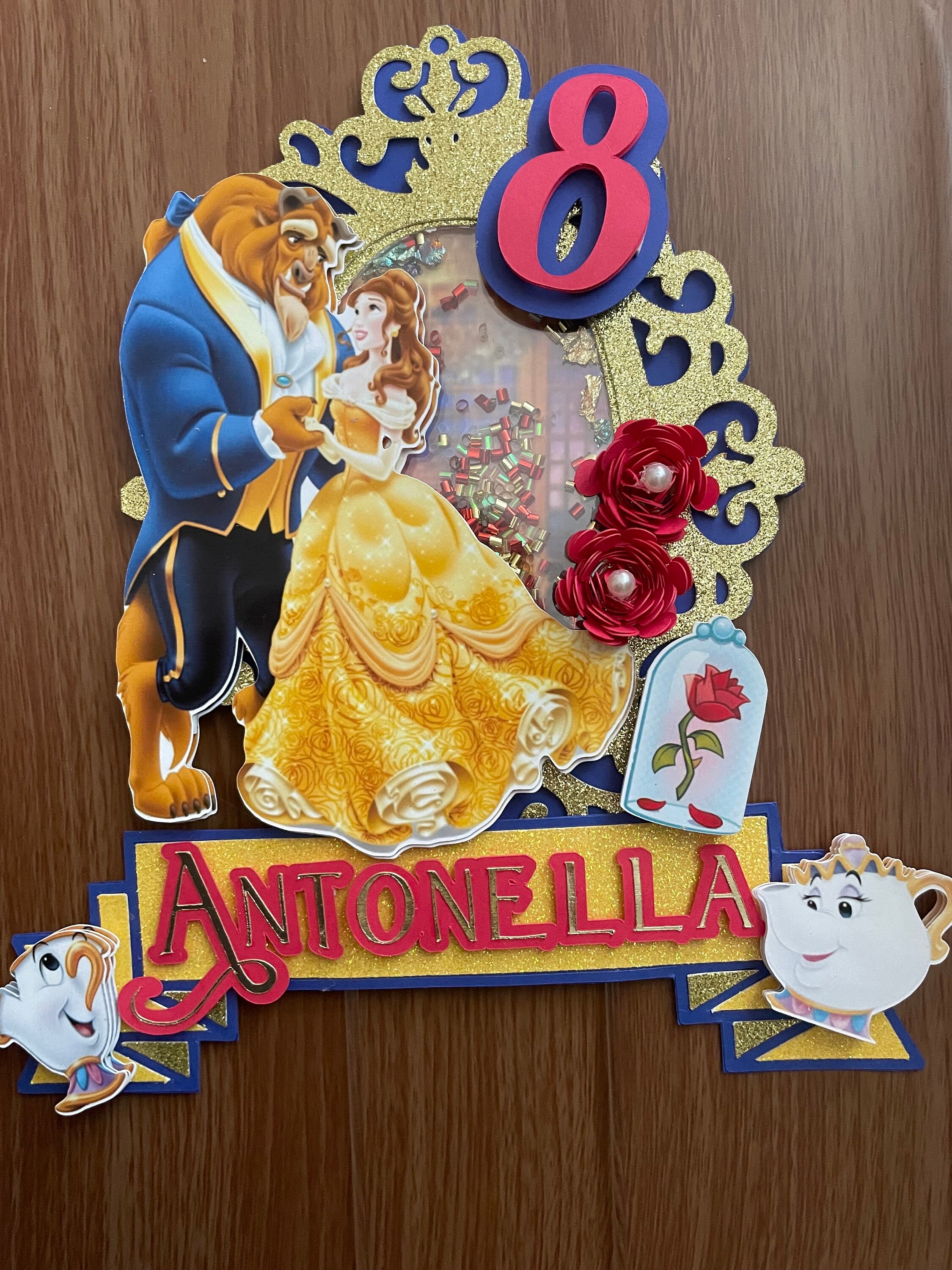 Princesa Bella Para Imprimir 6 Invitaciones De Princesa Bella Para