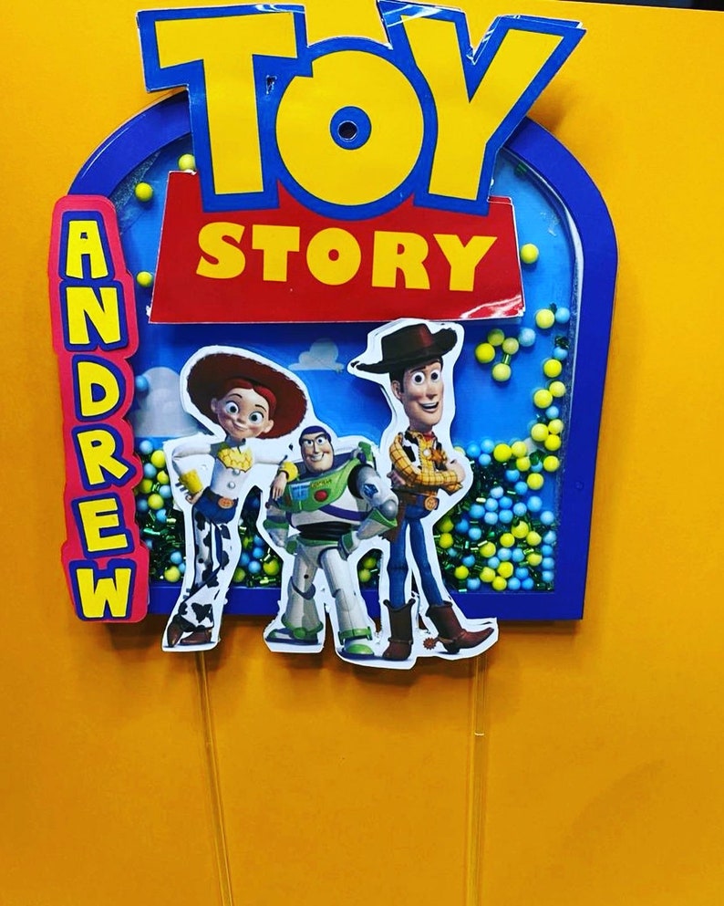 Toy Story Cake Topper Shaker / Shaker Cake Topper / Toy Story / Cake ...