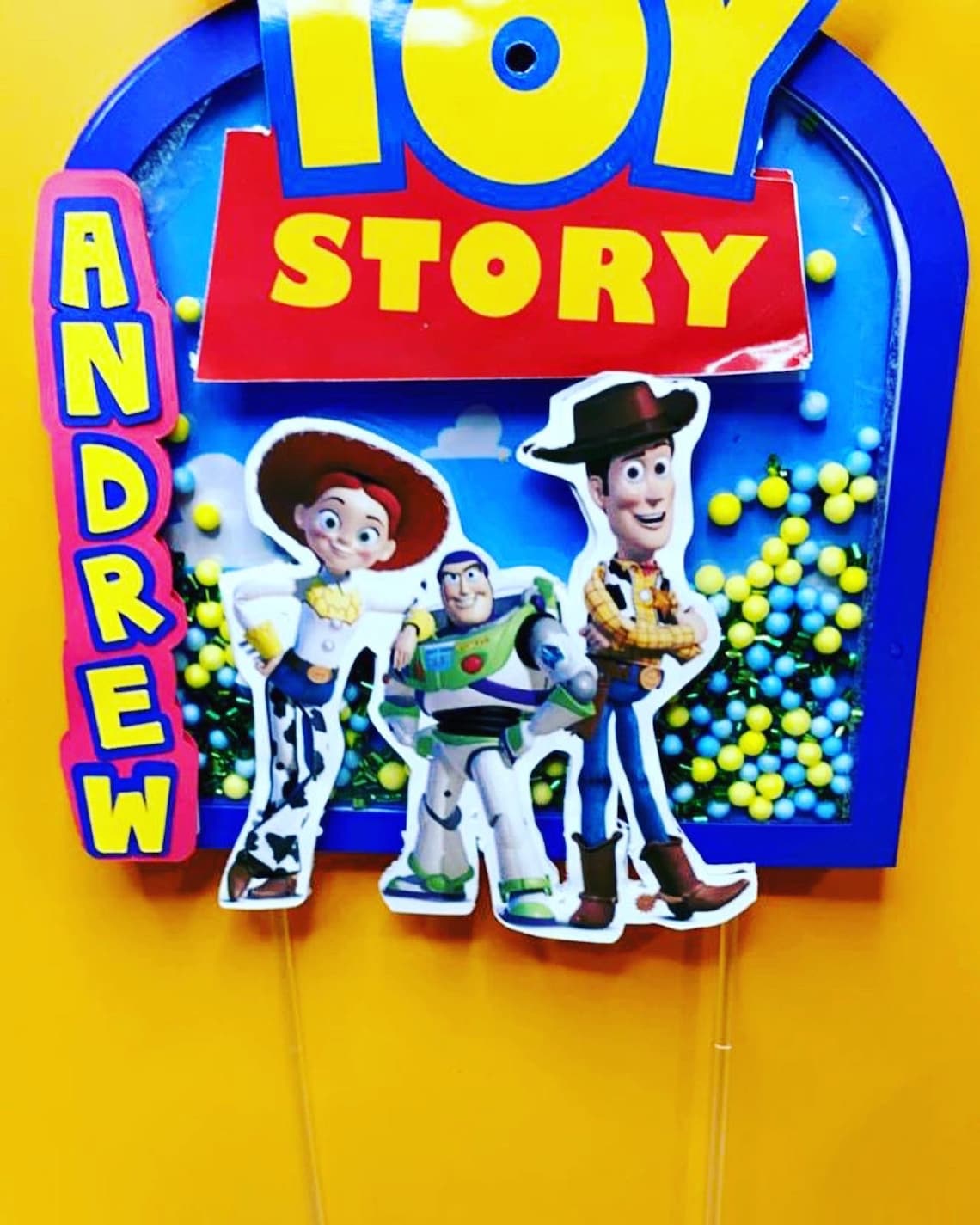 Toy Story Cake Topper Shaker / Shaker Cake Topper / Toy Story / Cake ...
