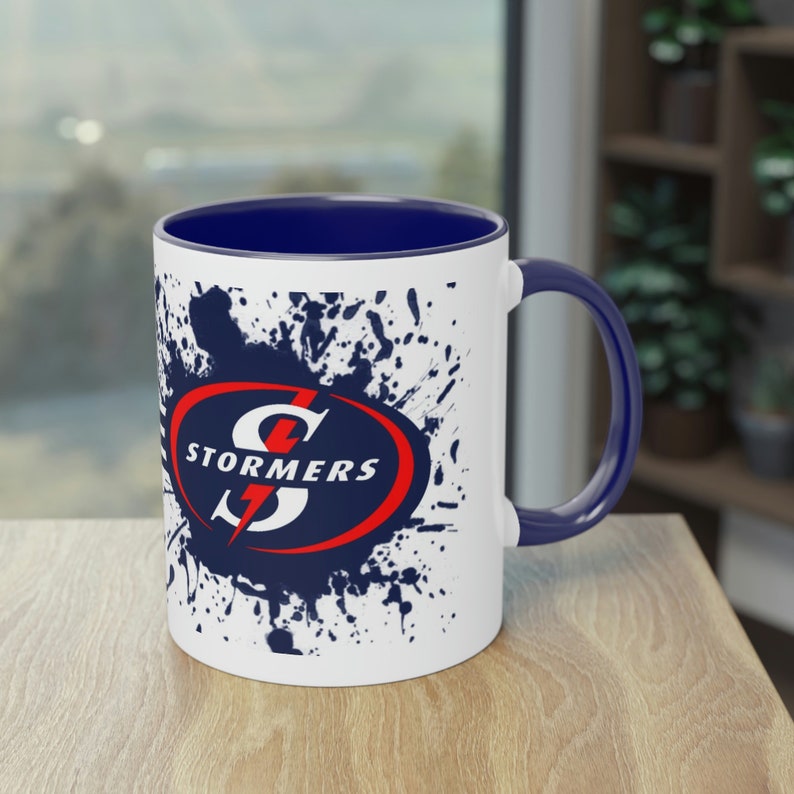 Stormers Rugby Supporter Two-tone Coffee Mug, 11oz. WP Western Province ...