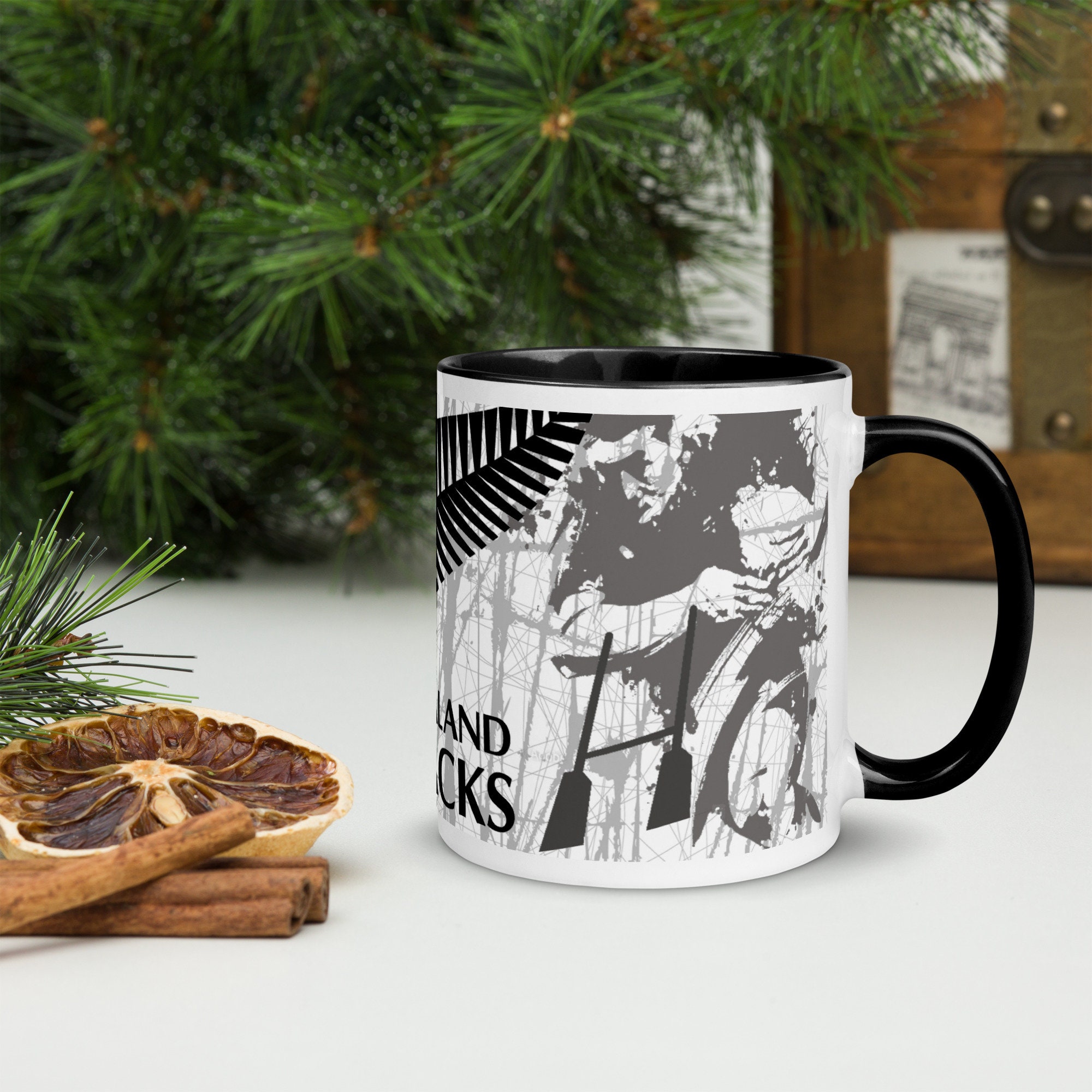 All Blacks Rugby Supporter Mug With Black Color Inside & Handle - Etsy