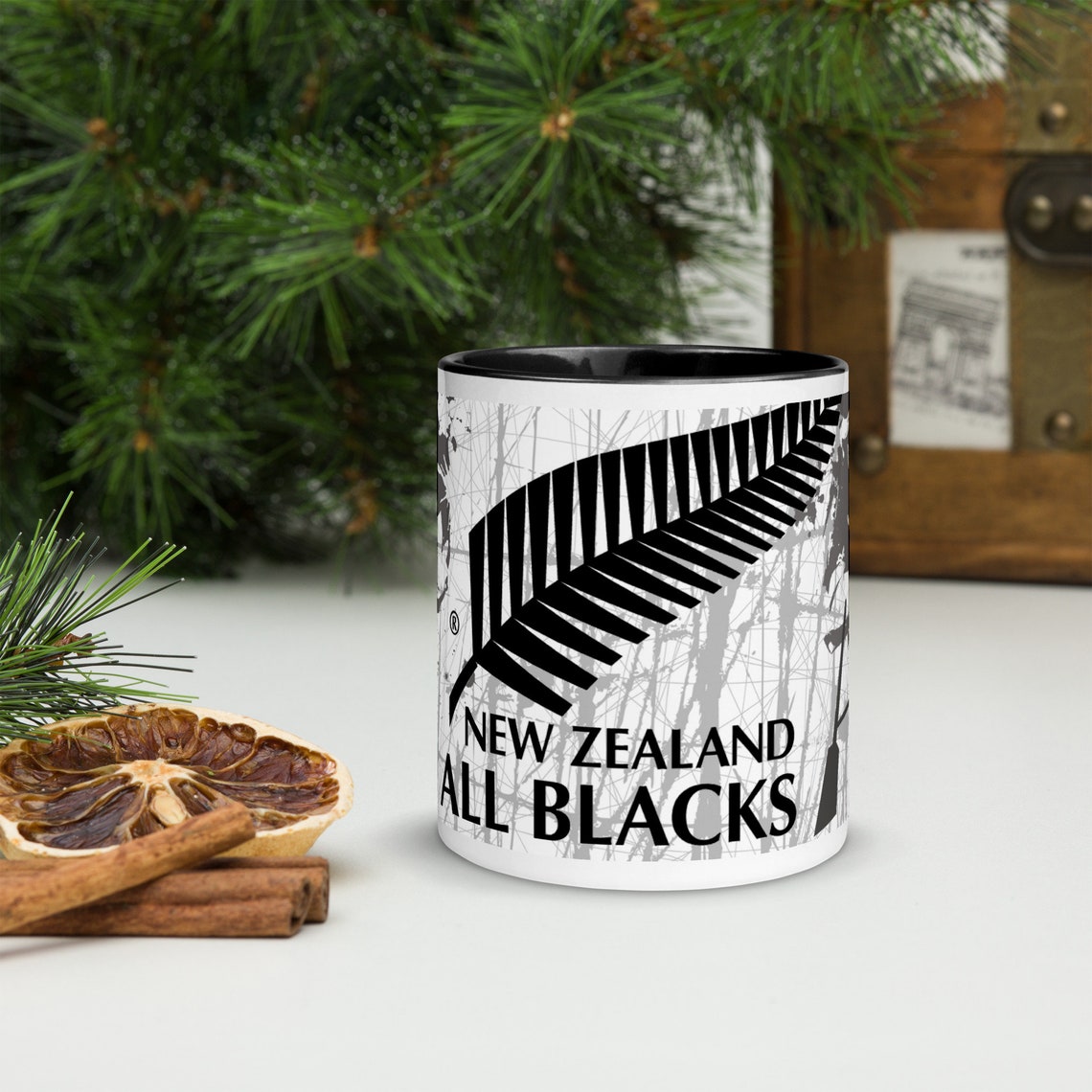 All Blacks Rugby Supporter Mug With Black Color Inside & Handle - Etsy