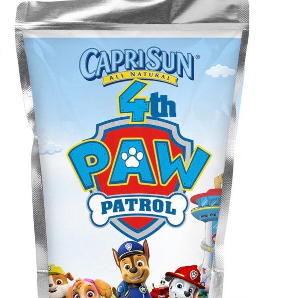 Paw Patrol Capri Suns - Etsy